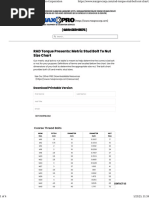 Hex Key Chart | PDF | Screw | Mechanical Engineering