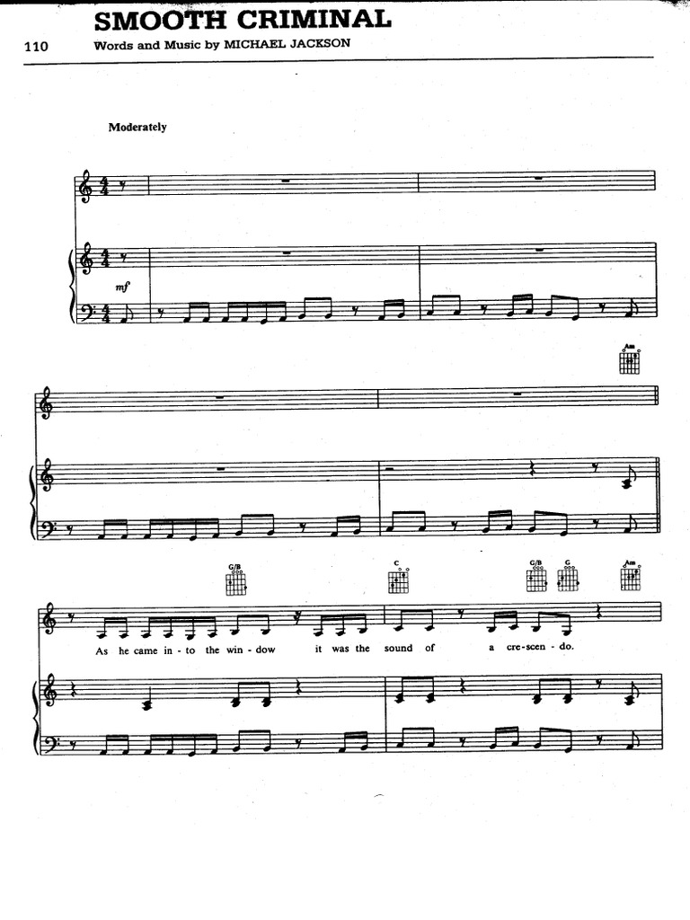 SmoothCriminal Sheet | PDF