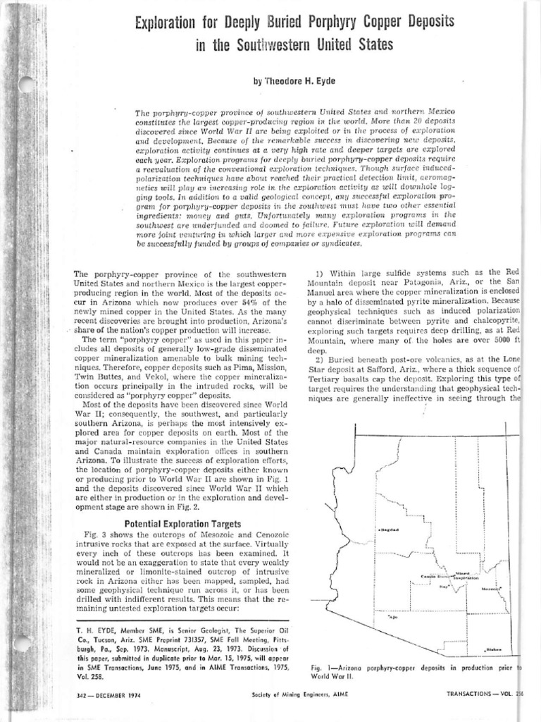 Exploration For Deeply Buried Porphyry Copper Deposits in The ...