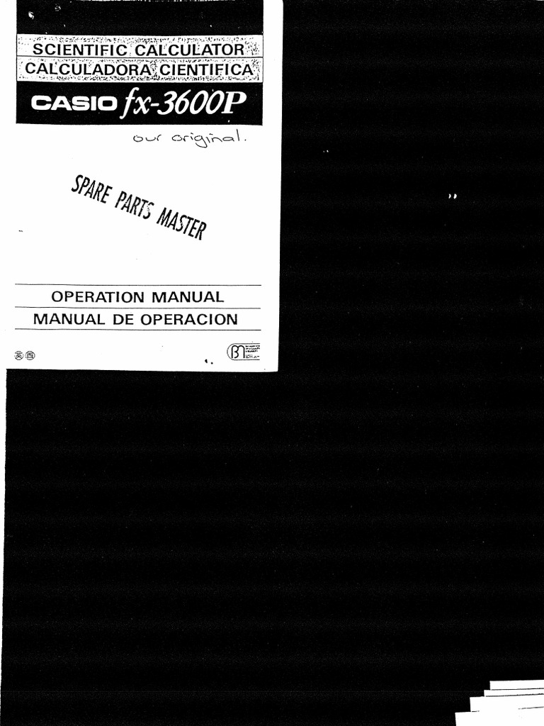 FX3600P Om Casio | PDF