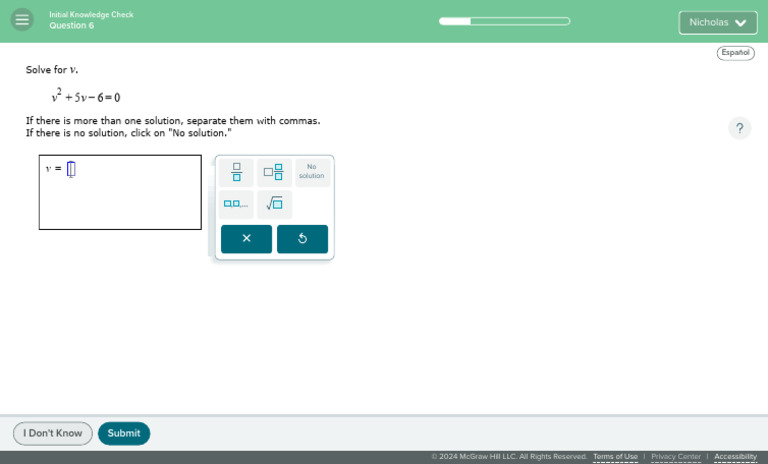 ALEKS - Nicholas Bettencourt - Knowledge Check 2 | PDF