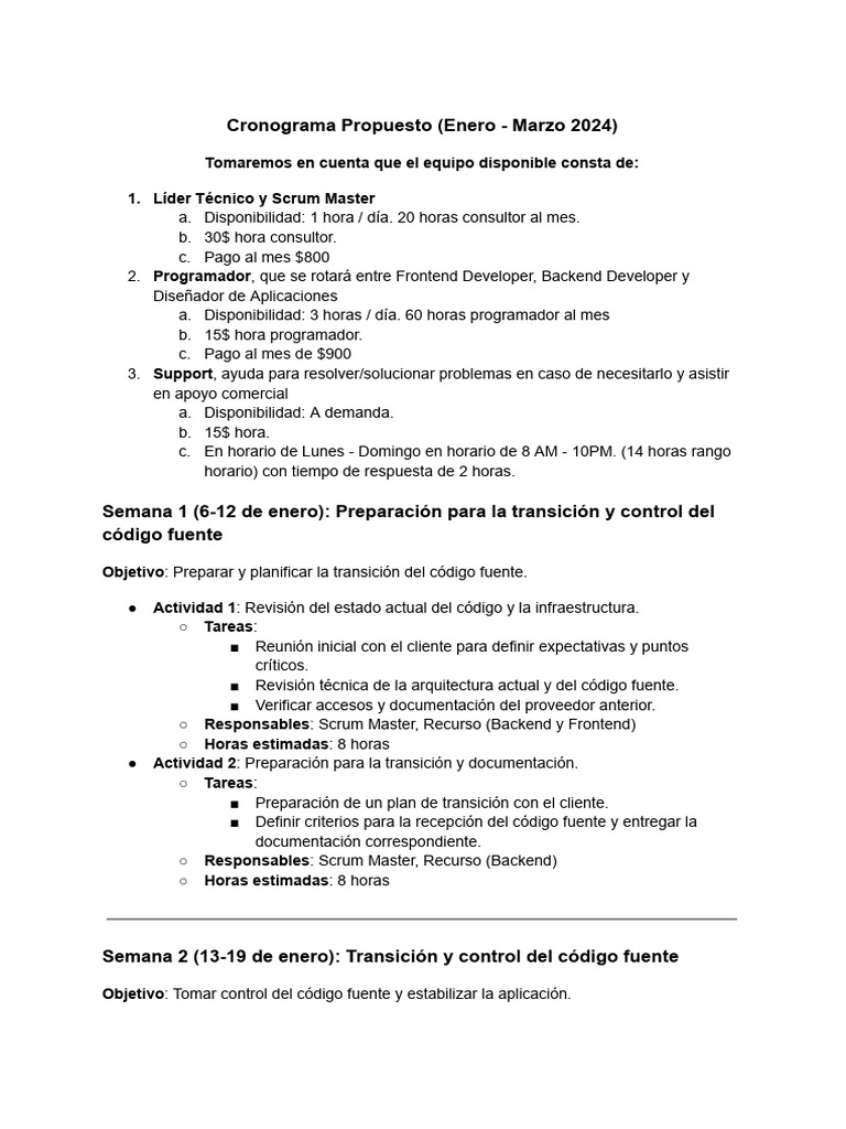 Gazmo - Cronograma de Actividades | PDF | Aplicación movil | Servidor ...