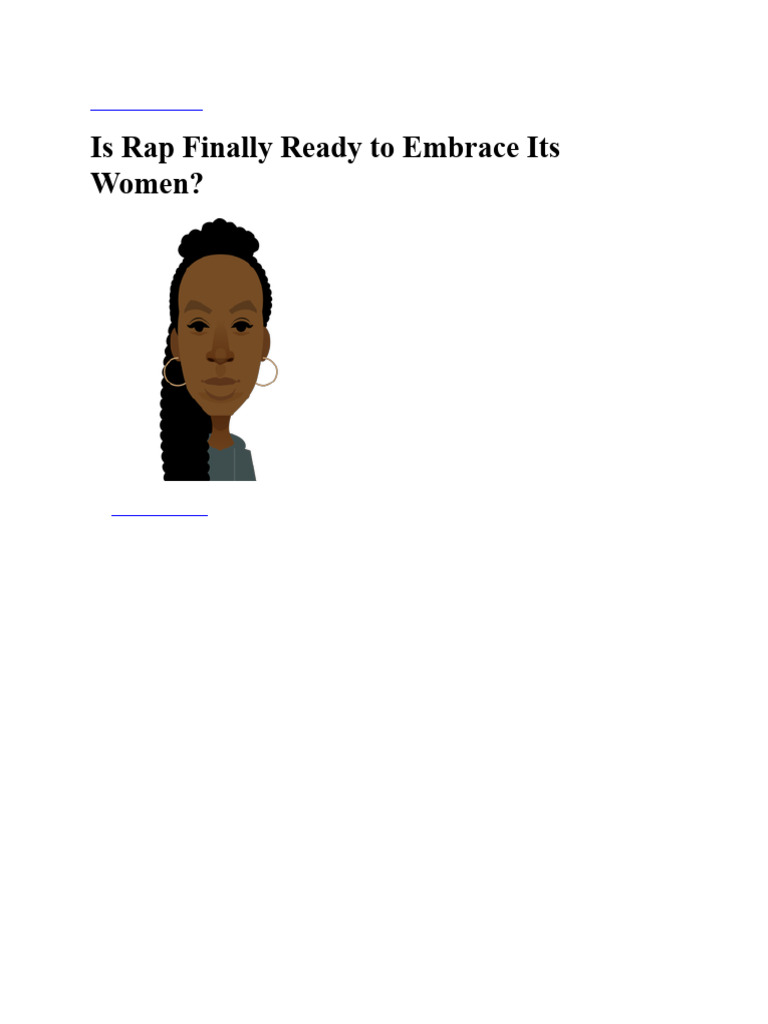 Is Rap Finally Ready To Embrace Its Women - The New Yorker | PDF | Hip ...