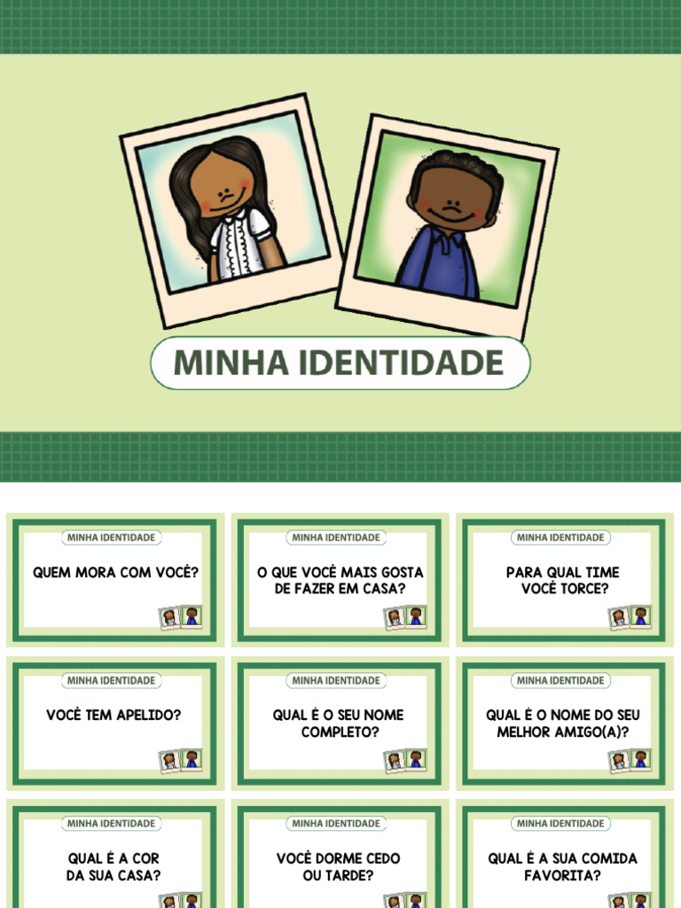 Fichas minha identidade | PDF