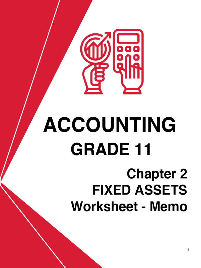 Accounting GR 11 Worksheet Memo Fixed Assets Chapter 2 Final | PDF | Depreciation | Book Value