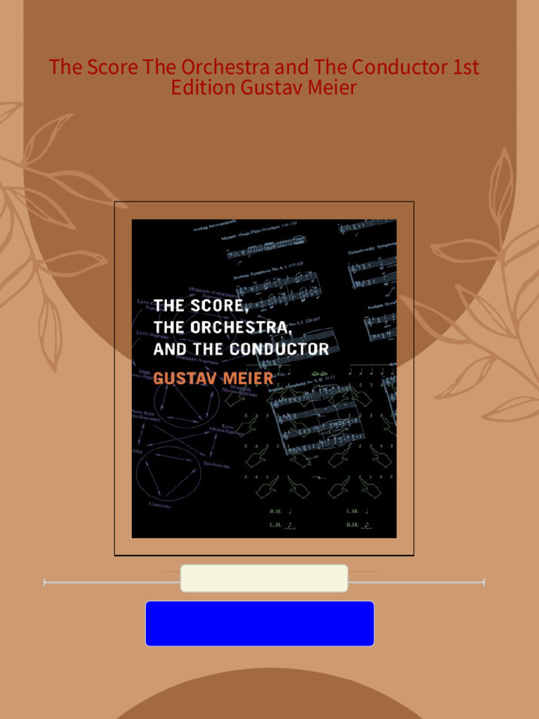 Download Complete The Score The Orchestra and The Conductor 1st Edition ...