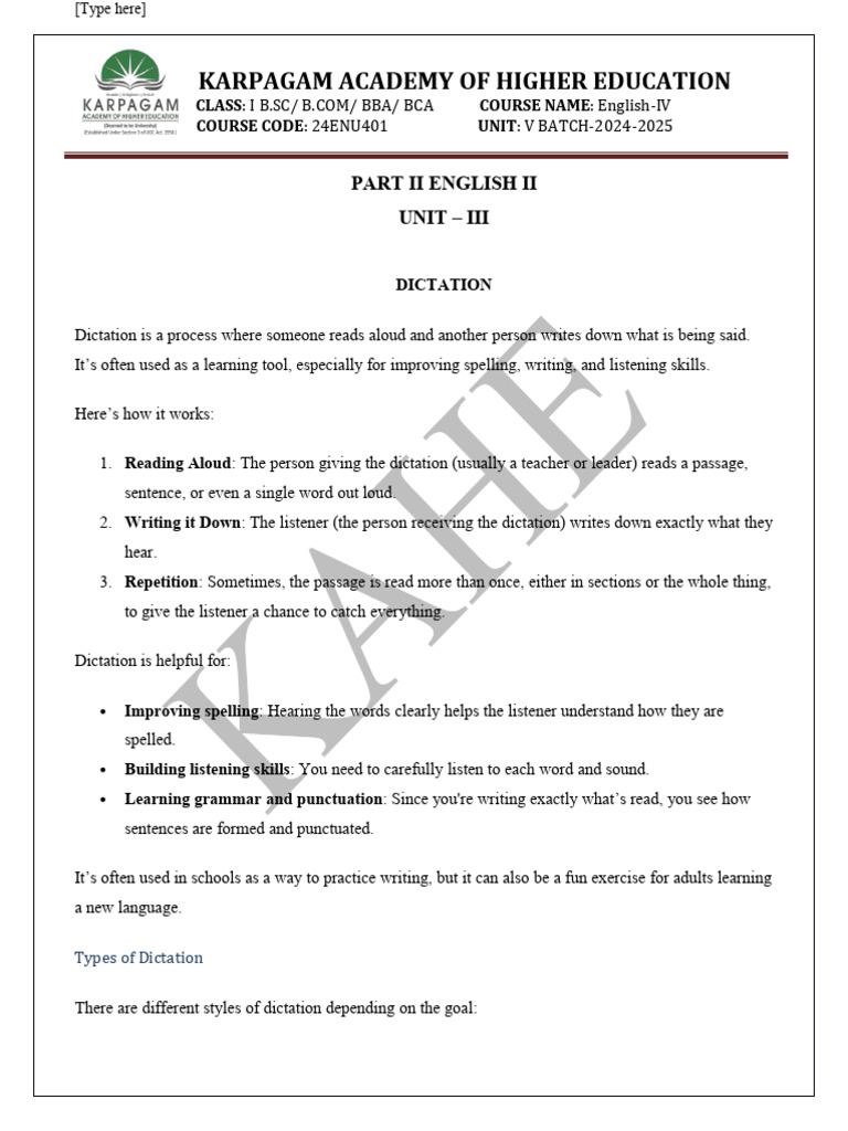 Unit Iii - Part Ii - Eng Ii | PDF | Memorandum | Adjective