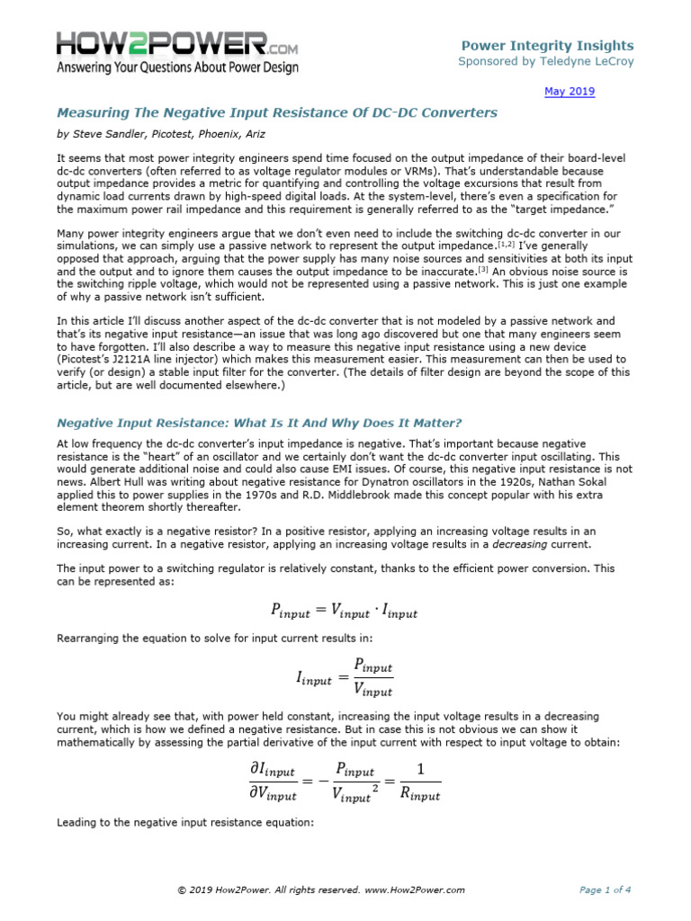 How2Power _1905_PowerIntegrity | PDF | Electrical Impedance | Power Supply