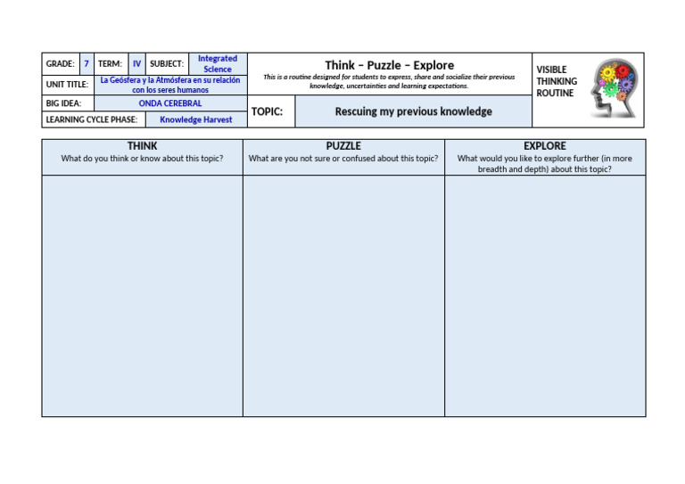 Copia de VTR Think Puzzle Explore La Geósfera y La Atmósfera en Su ...