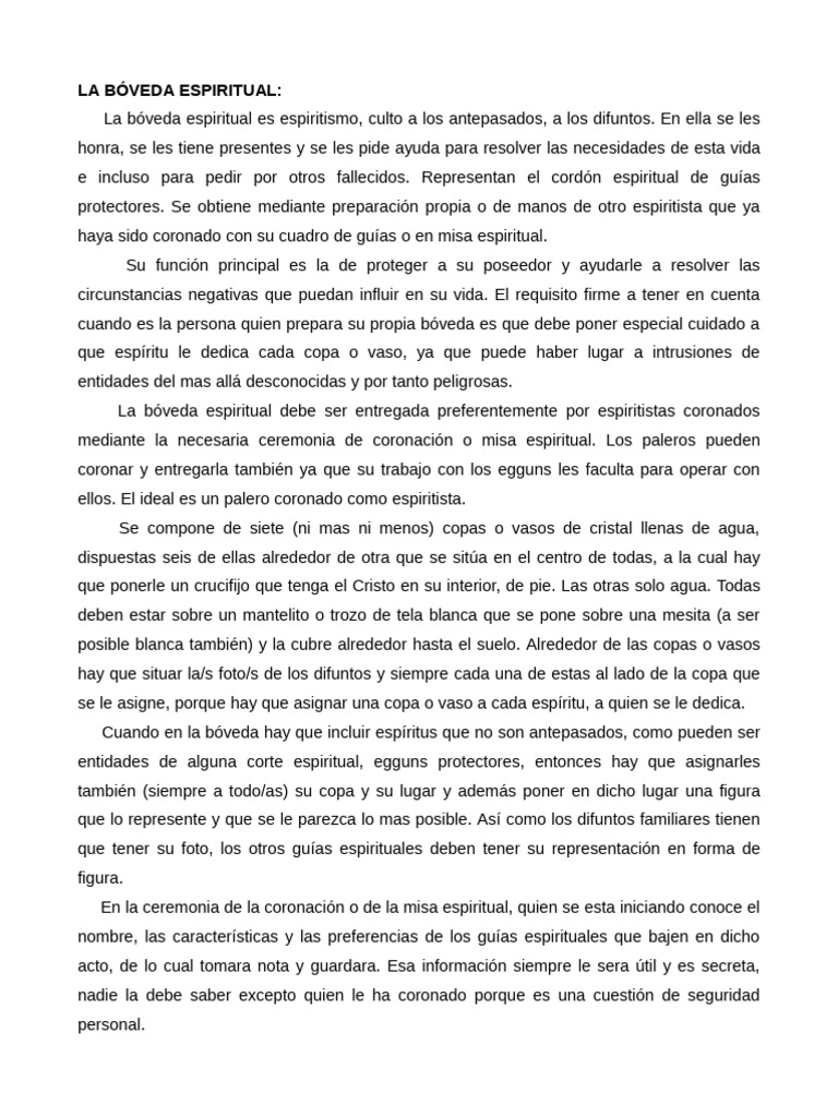 Guía Completa sobre la Bóveda Espiritual | PDF | Santeria | Vela