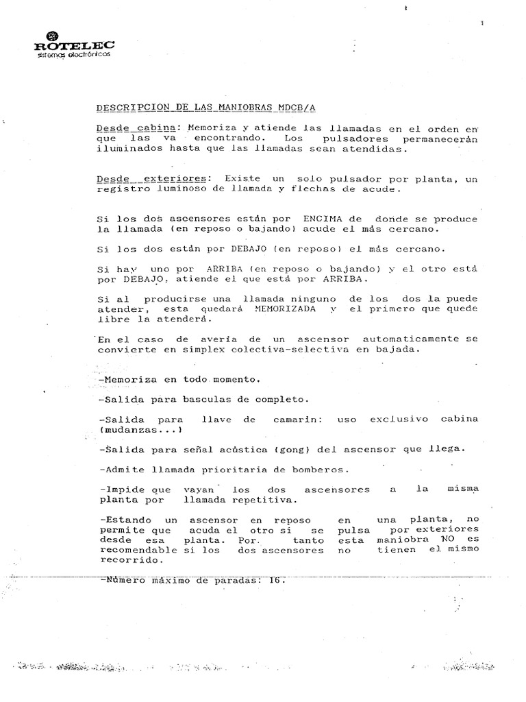Rotelec MDCB | PDF