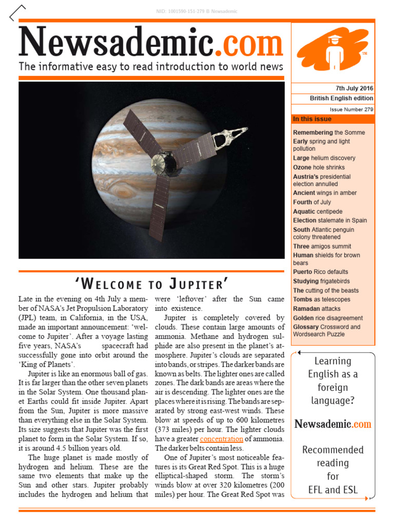 Welcome To Jupiter' | PDF | Jupiter | Juno (Spacecraft)