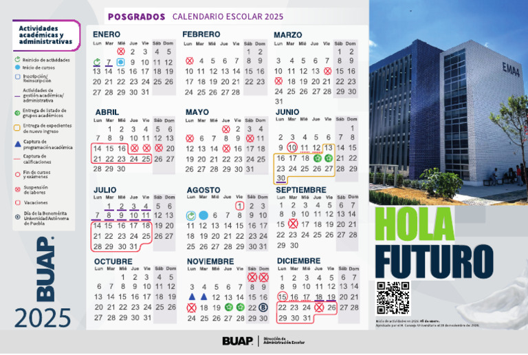 Buap Calendario Posgrados 2025 | PDF