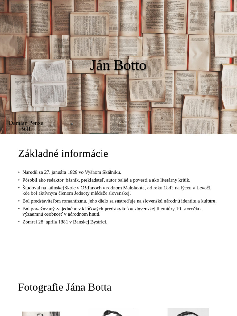 Ján Botto 3 | PDF