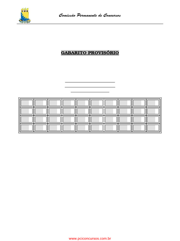 Gabarito Provis Rio Todos Os Cargos | PDF