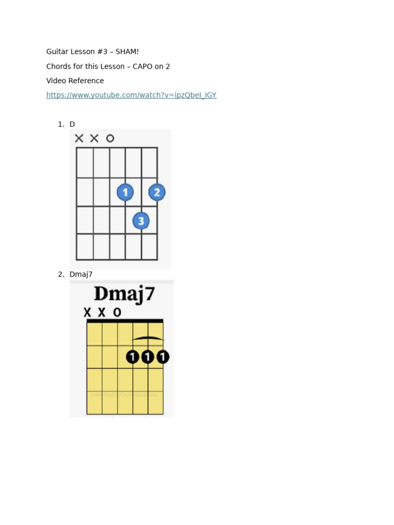 Guitar Lesson 3 | PDF