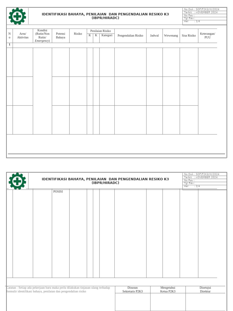 Lembar Kerja Hiradc 2025 | PDF