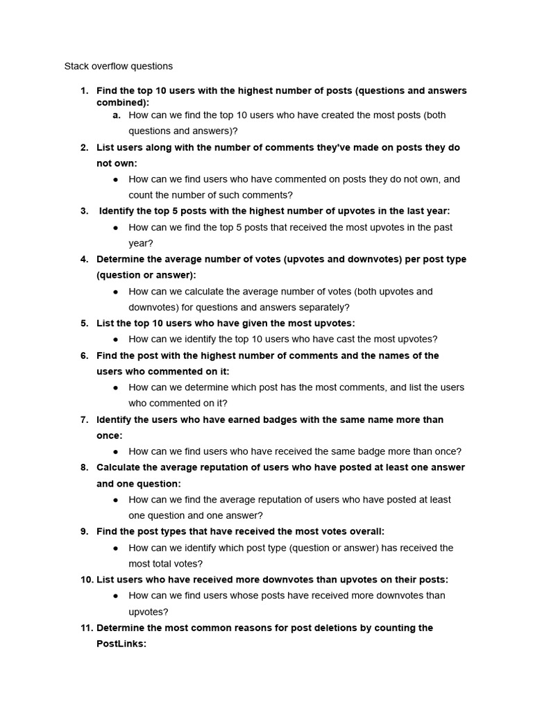 Stackoverflow Analysis Assignment | PDF | Software Development | Computer Network