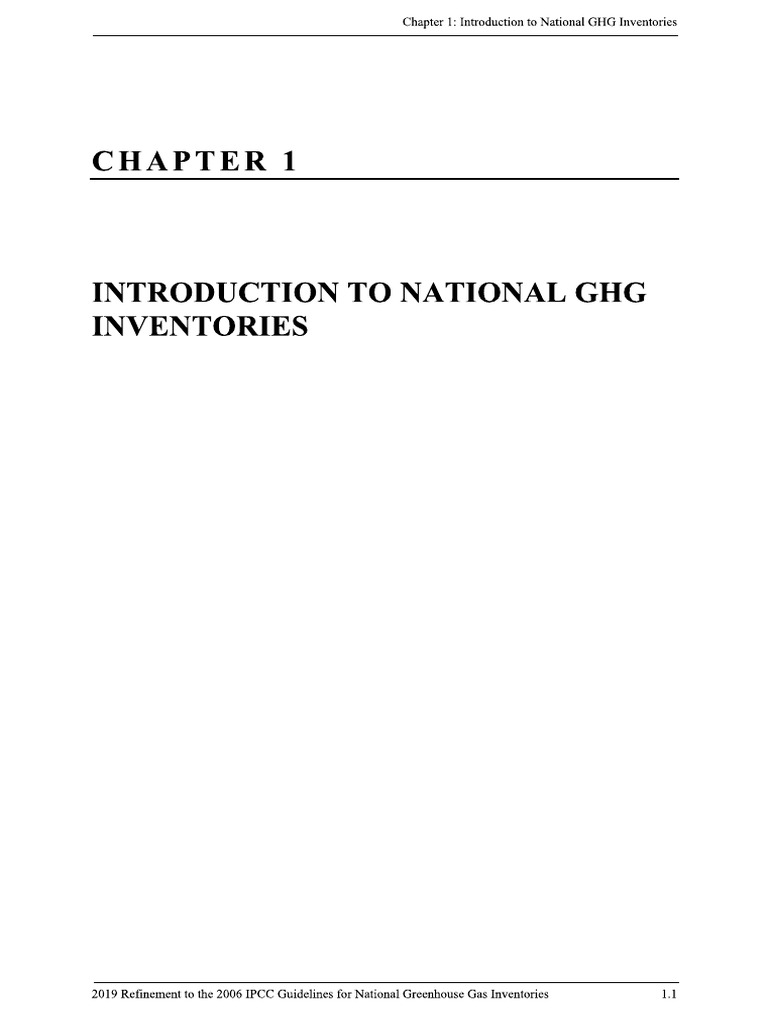 Introduction To National GHG | PDF