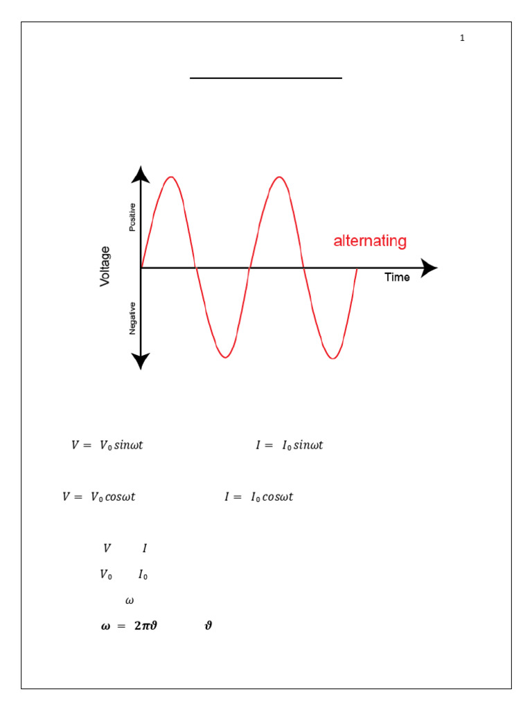 ALTERNATING CURRENT | PDF | Resonance | Inductor