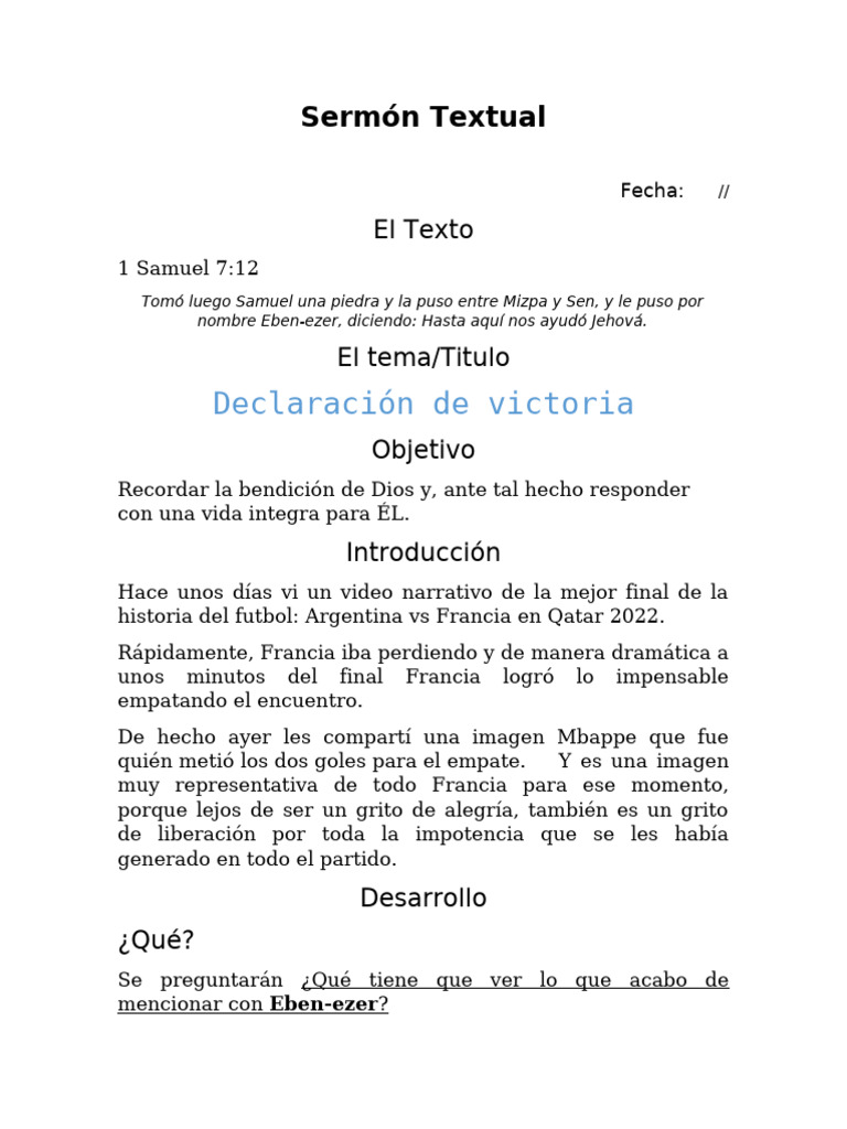 Sermón Textual | PDF | Arca de la Alianza