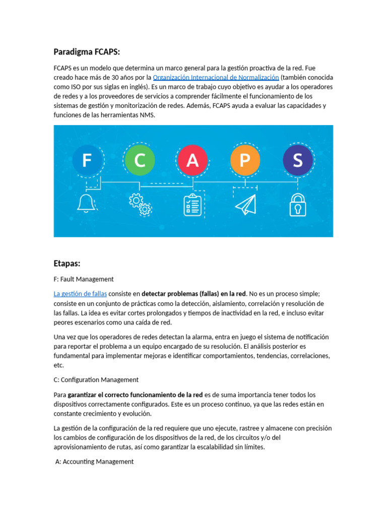 Paradigma FCAPS | PDF | Tecnologías de la información | Ciencias de la Computación