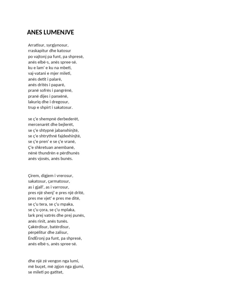 ANES LUMENJVE | PDF