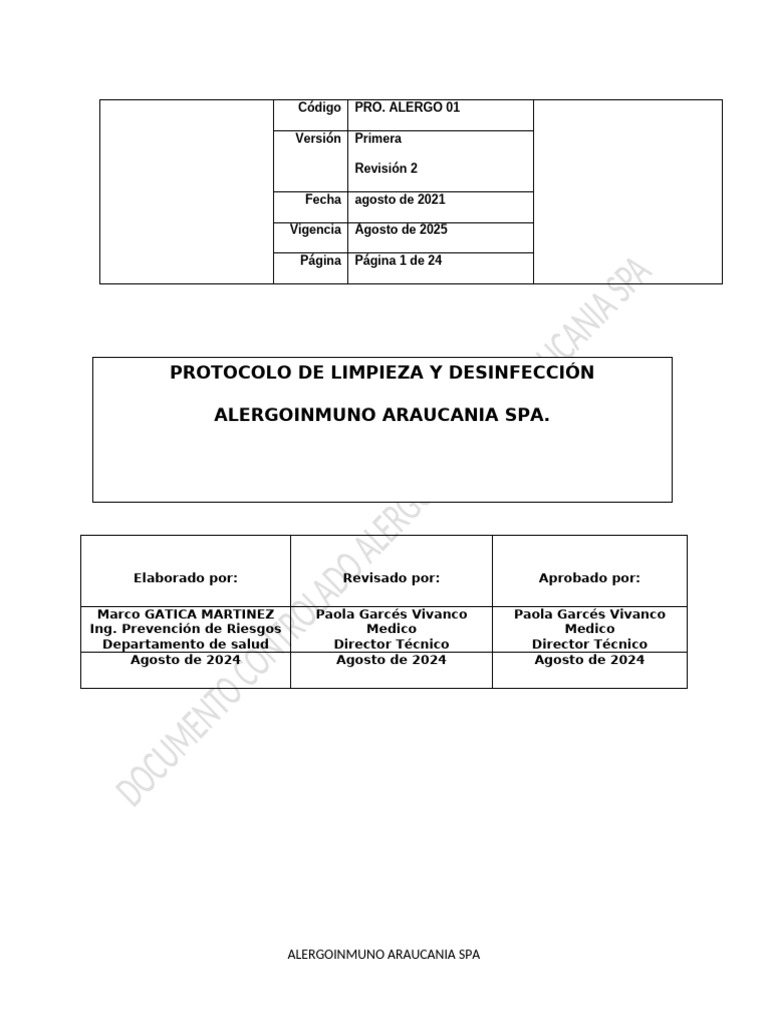 PROTOCOLO LIMPIEZA Y DESINFECCION RURAL | PDF | Higiene | Lavado de manos