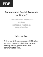 Grade 7 English Textbook | PDF