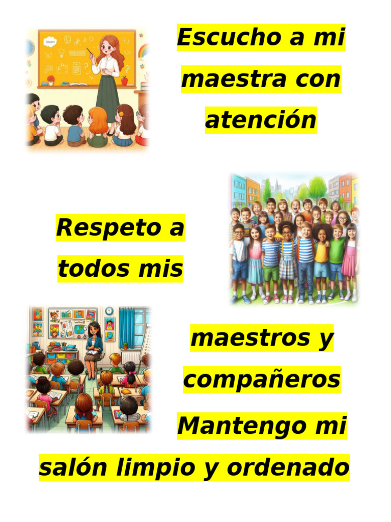 Escucho a mi maestra con atención | PDF