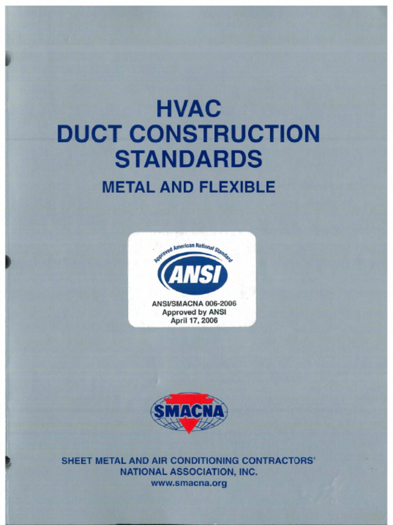 SMACNA HVAC Duct Construction Standart 2006 | PDF