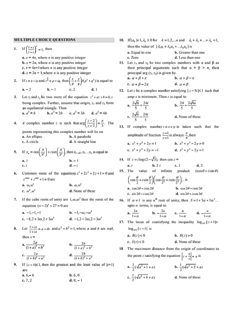 Complex Numbers | PDF