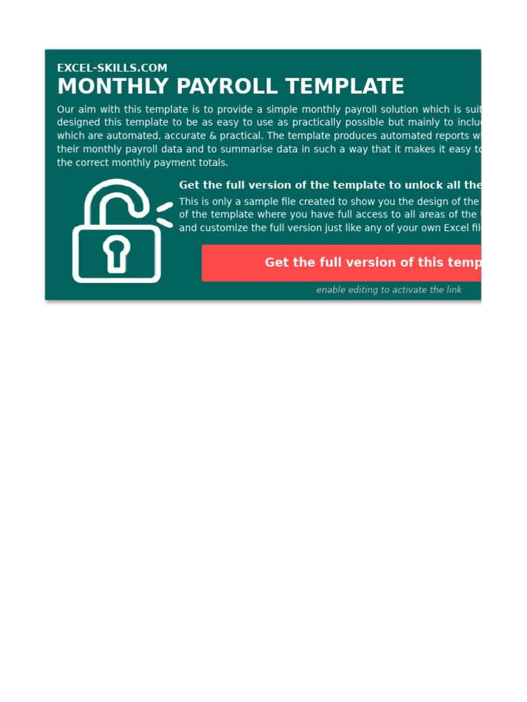 Payroll Monthly Sample | PDF | Payroll | Tax Deduction