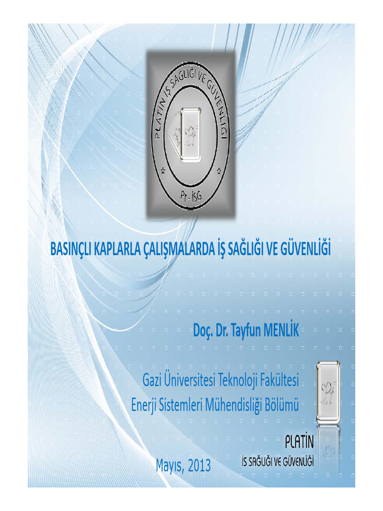 Basincli Kaplar - Tayfun Memlik (Mayis) | PDF