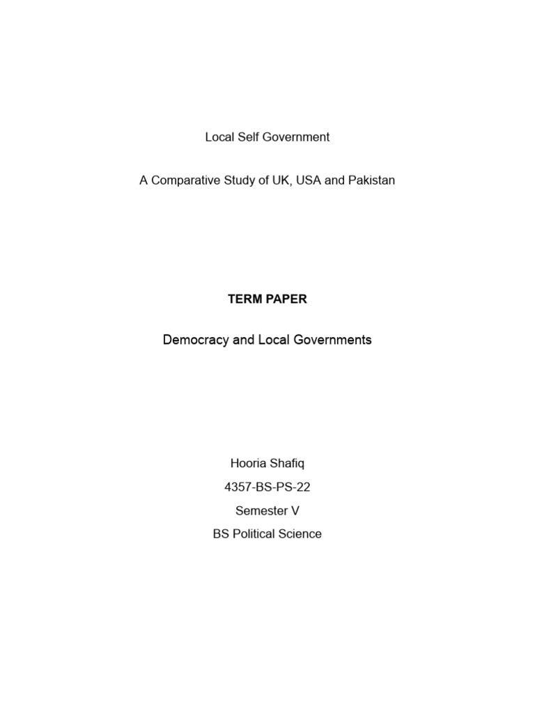 Democracy and Local Govt System | PDF | Governance | Democracy