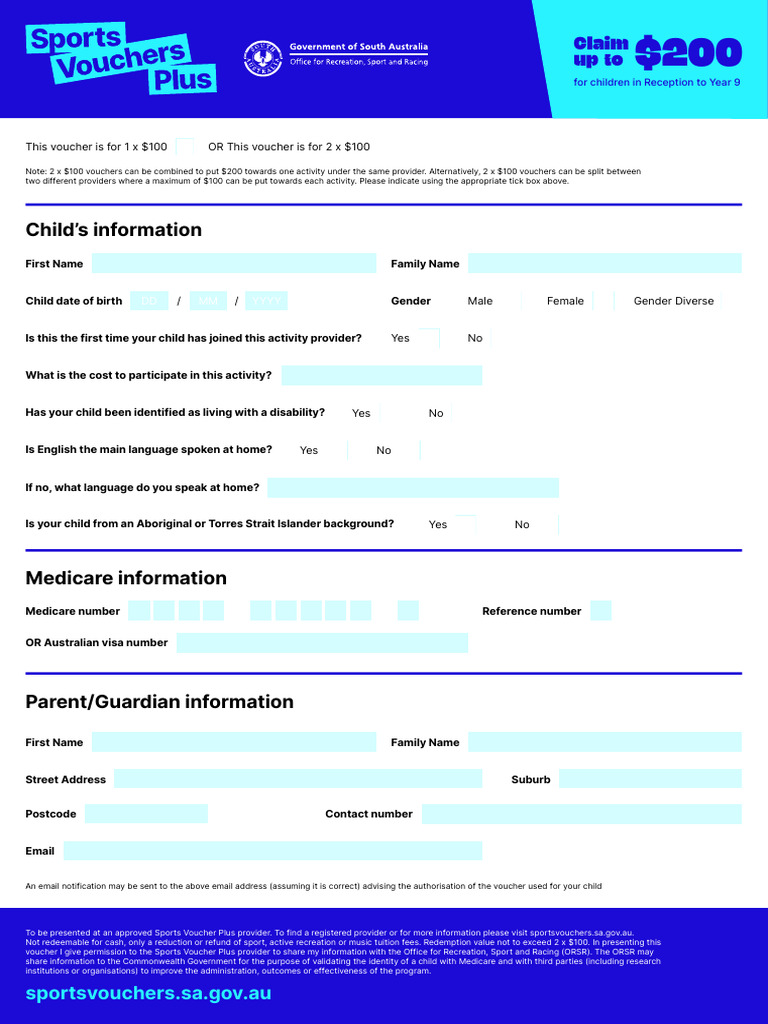 Claim $200 Sports Voucher for Kids | PDF | School Voucher