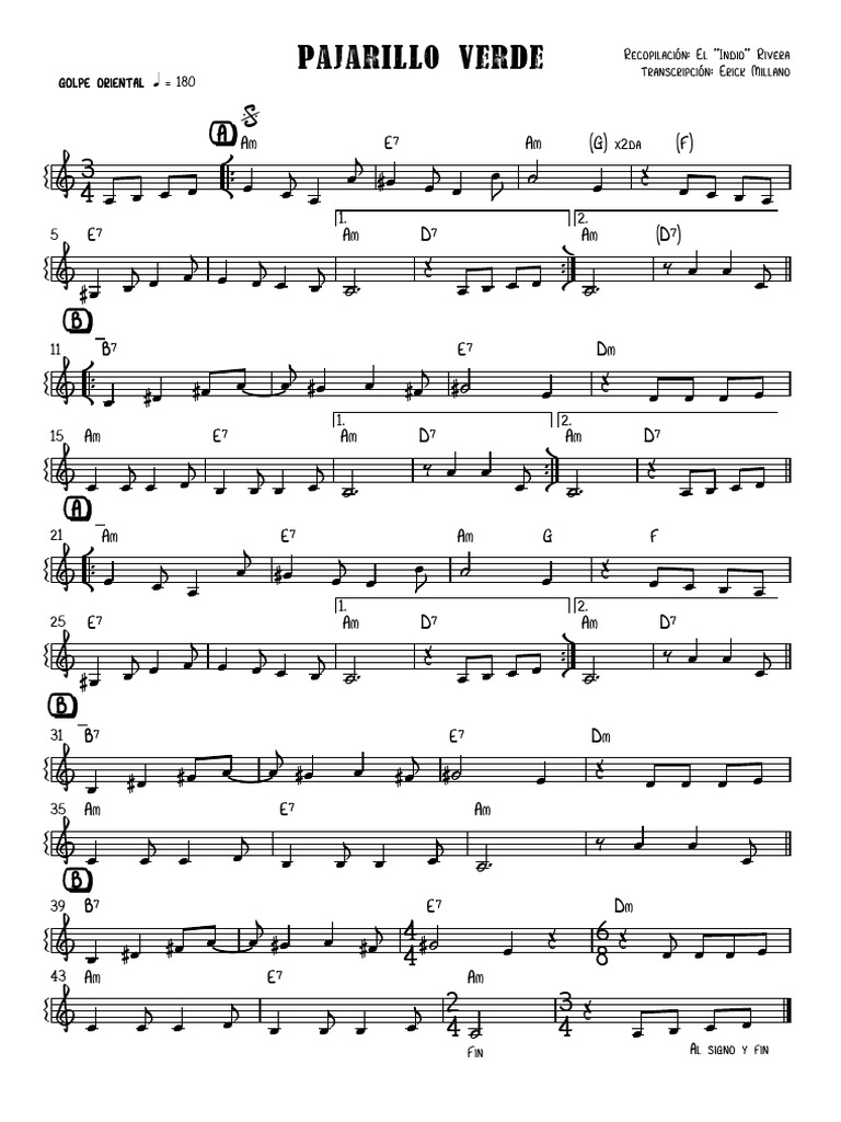 Pajarillo Verde | PDF