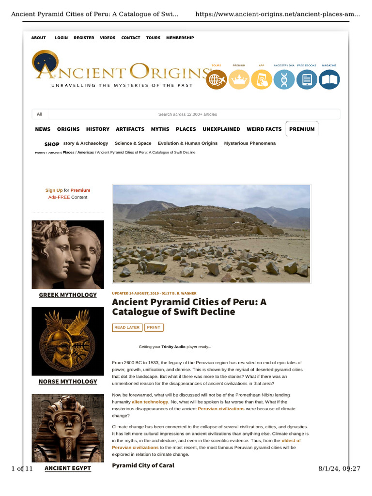 Web. Ancient-Origins - Net Ancient Pyramid Cities of Peru A Catalogue ...