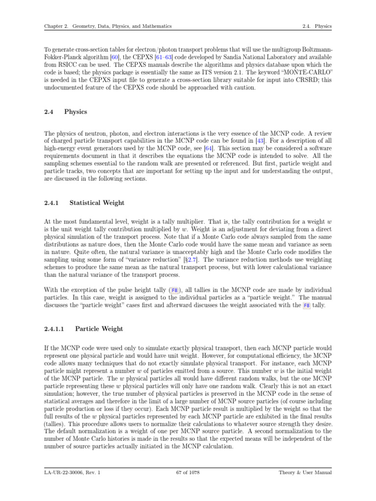 Physics PHITS | PDF | Monte Carlo Method | Neutron