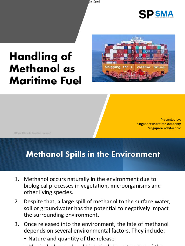 Methanol Maritime Fuel Spill Management | PDF | Troposphere | Earth ...