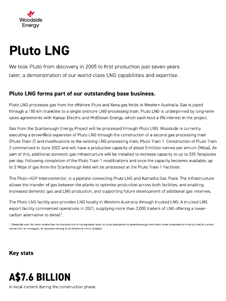 Pluto LNG | PDF