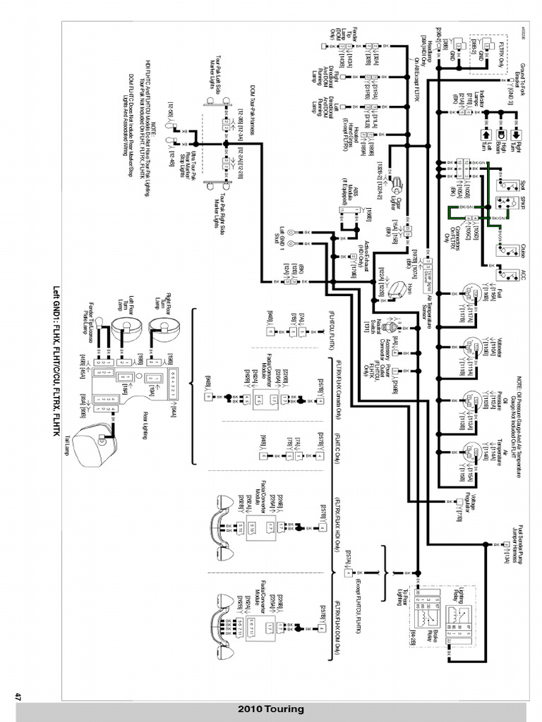 2010 Wiring Diagrams - FLHTK | PDF