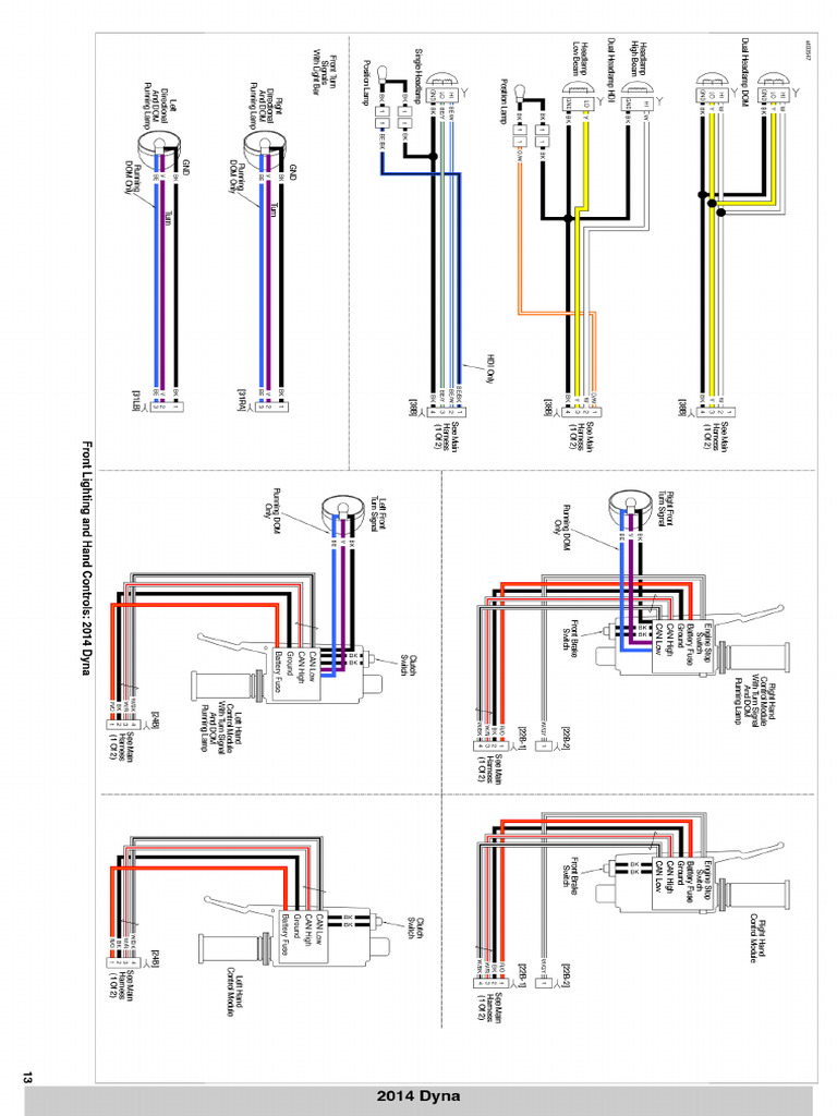 2014 Wiring Diagrams - DYNA | PDF