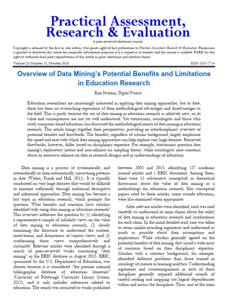 EJ1194562 | PDF | Statistics | Data Mining