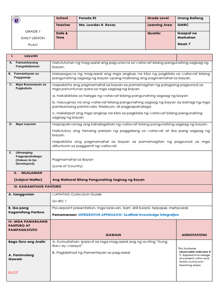 Cot GMRC 1 Q4 W7 | PDF