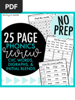 Quick Phonics Screener - Scoring Form | PDF | Phonics | Written ...