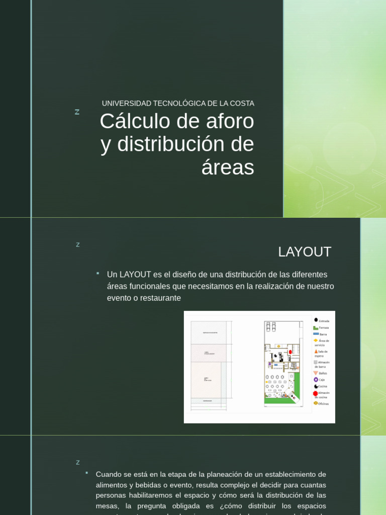 Cálculo de Aforo y Distribución de Áreas (Autoguardado) | PDF