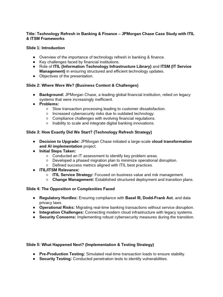 Title_ Technology Refresh in Banking & Finance – JPMorgan Chase Case ...
