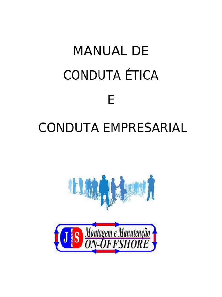 Manual de Conduta Ética da JS | PDF | Sindicato | Gestão de recursos ...