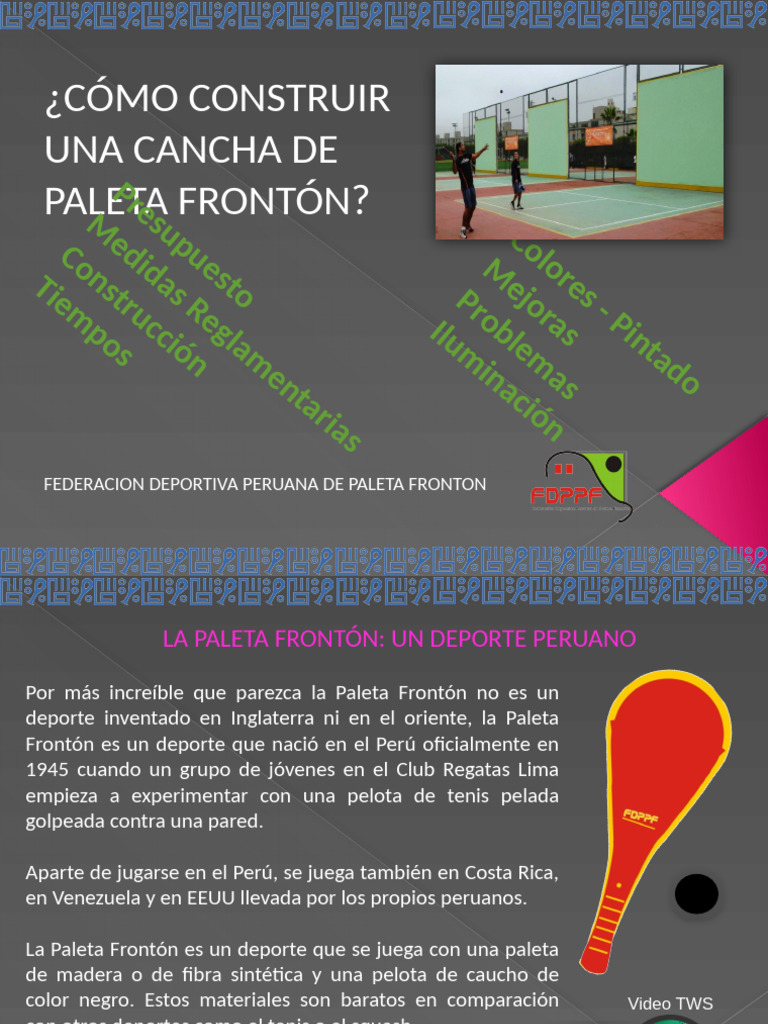 Cancha Fronton | PDF | Hormigón